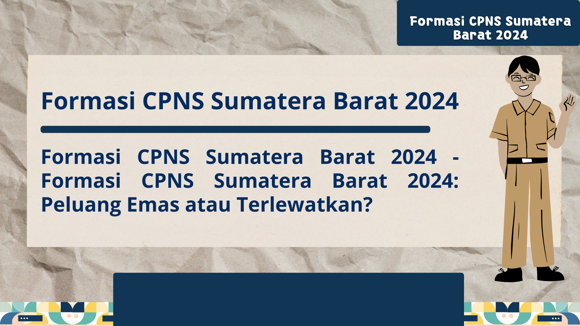 Formasi CPNS Sumatera Barat 2024 - Formasi CPNS Sumatera